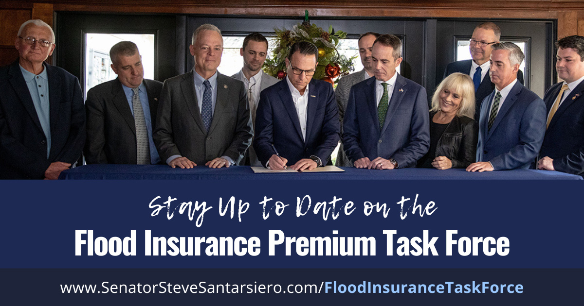 New Flood Insurance Premium Task Force - Senator Steve Santarsiero