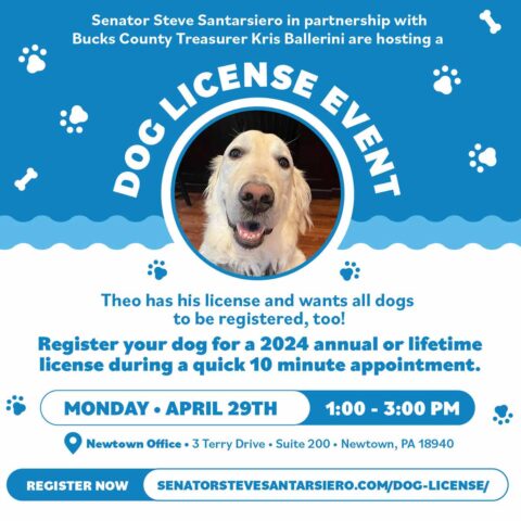 Dog License Event - Senator Steve Santarsiero
