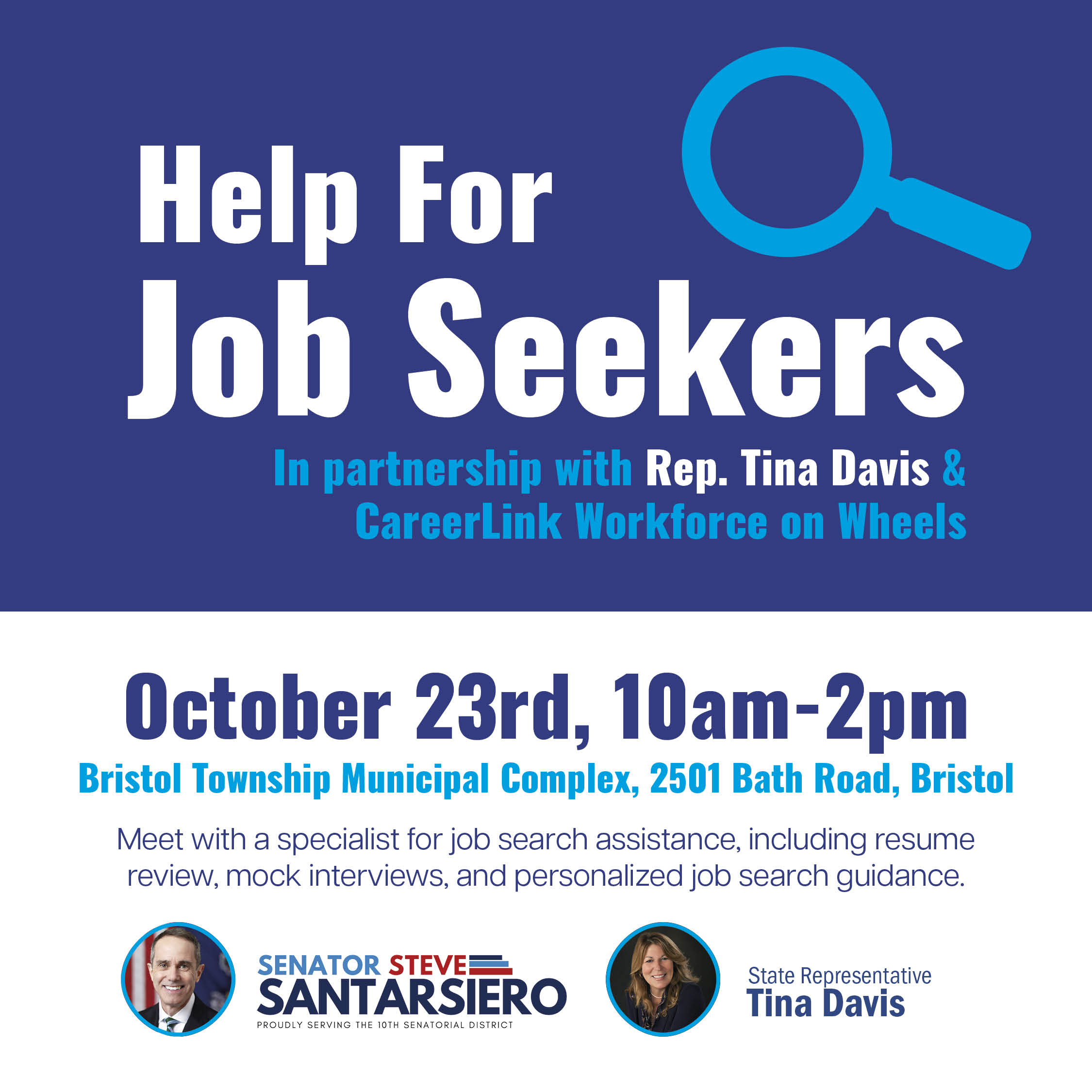 Help for Job Seekers - Senator Steve Santarsiero
