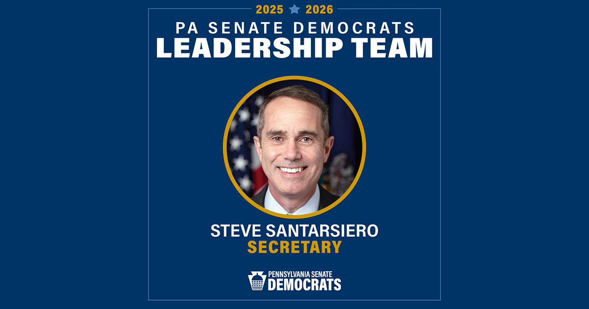 Senator Santarsiero Elected to Senate Democratic Leadership Team ...