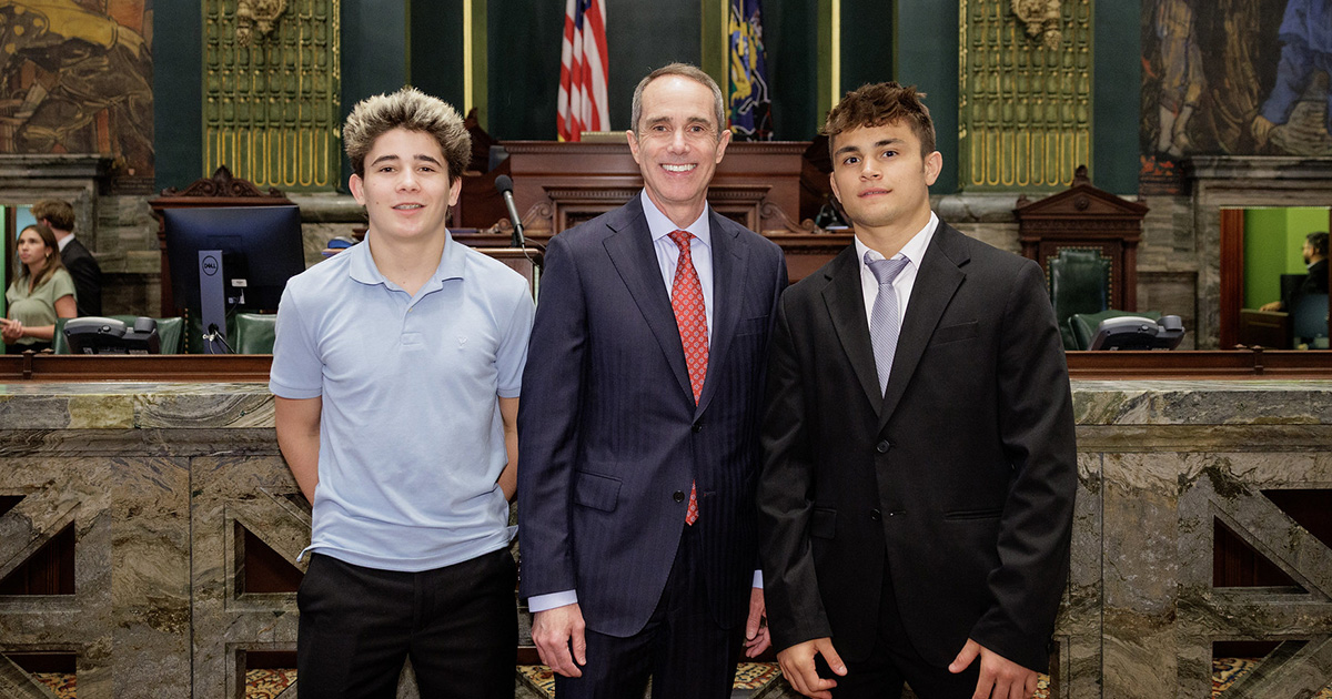 Senate Santarsiero Welcomes Champion Wrestlers, Sement and Williams, to ...